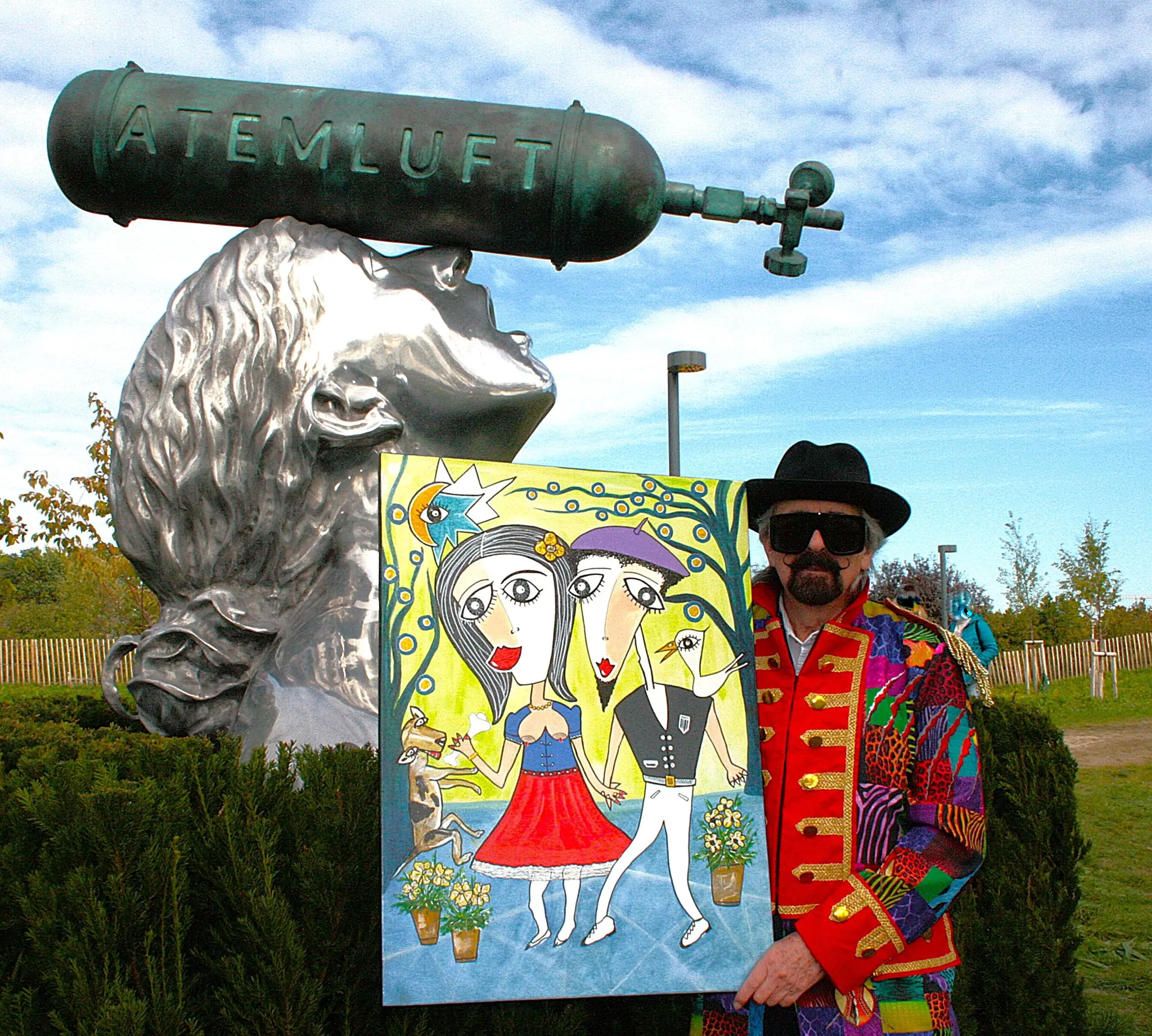 Robin der Künstler im Heller-Park!!