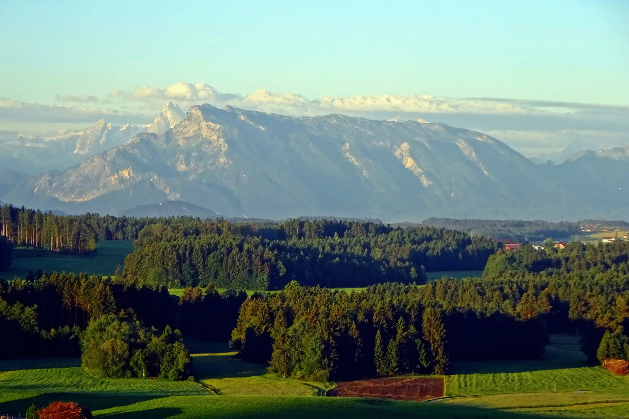 Blick zum Untersberg...