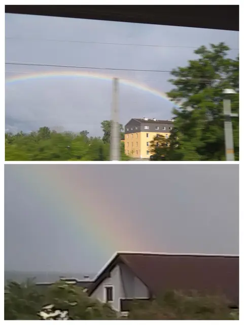 Regenbogen über Leobersdorf