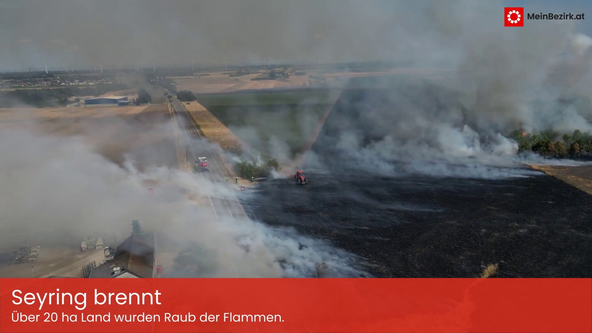 Flur- und Waldbrand in Seyring: Über 20 Hektar nahe Gerasdorf von ...