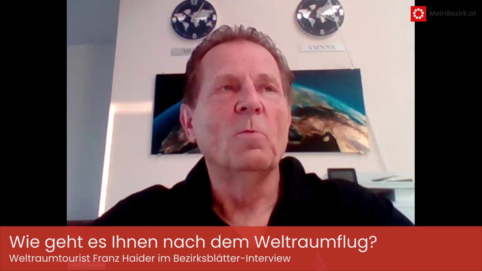 Haider im Interview: Weltraumtourist: "Noch nie etwas so Schönes ...
