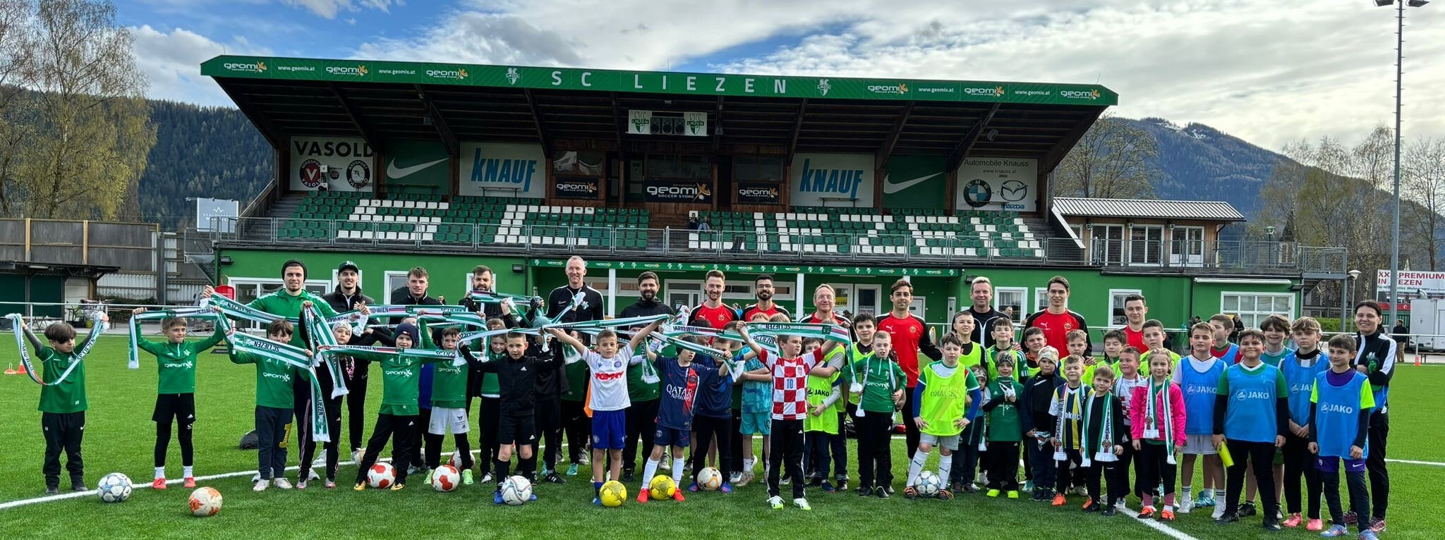 SC Liezen: 45 Kinder nahmen am Modelltraining des SK Rapid Wien teil ...