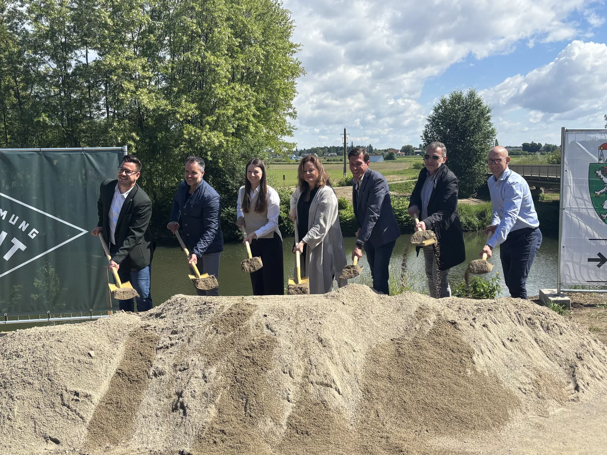 Spatenstich: Start für den Neubau der "Sulmbrücke Aflenz" in Wagna ...